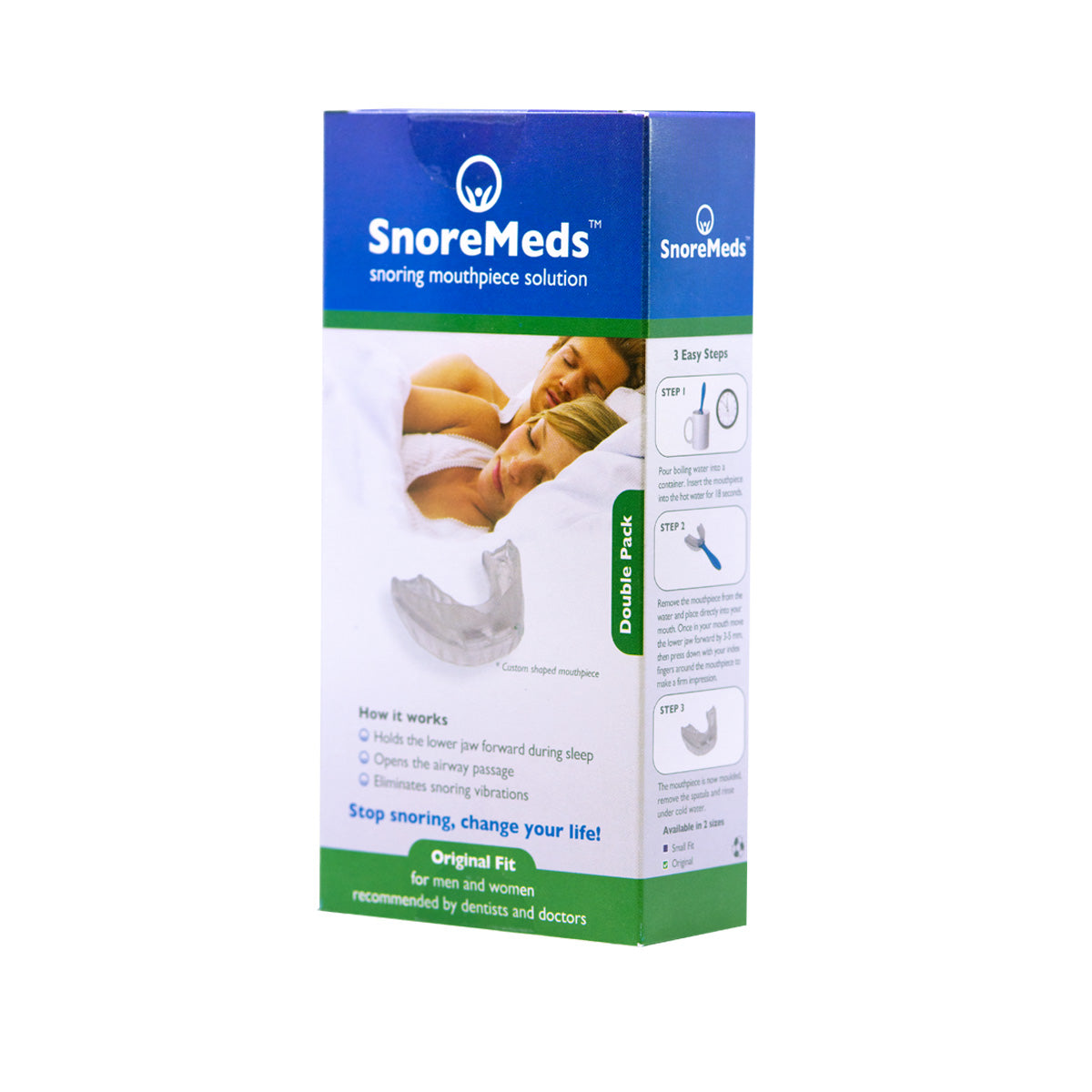 SnoreMeds Double Pack - Stop Snoring & Sleep Soundly (Dentist Recommen ...
